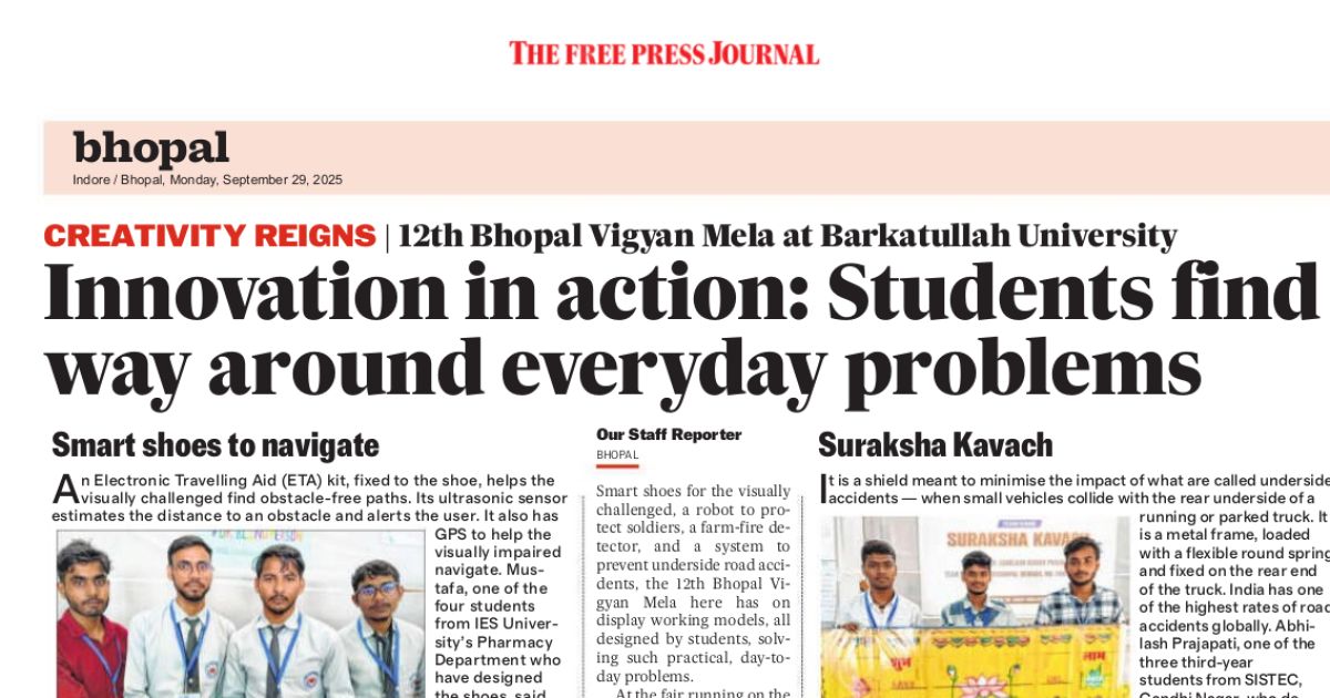 Clipping of Free Press Journal - Free Press - Bhopal Epaper Edition