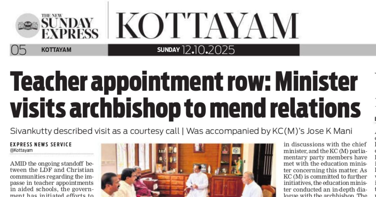 Clipping of The New Indian Express Group - The New Indian Express-Kottayam