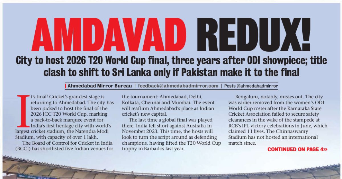 Clipping of ePaper - Ahmedabad Mirror - Ahmedabad Mirror