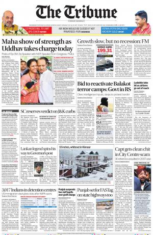 Tribune India The Tribune, Thu, 28 Nov 19