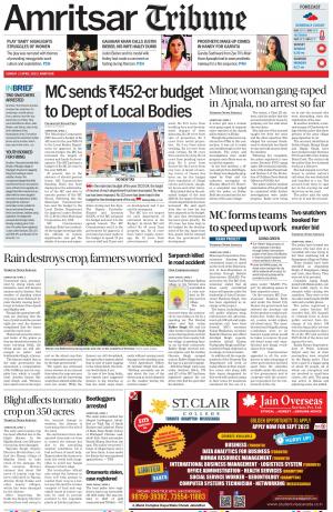 Tribune India Amritsar Tribune, Sun, 2 Apr 23