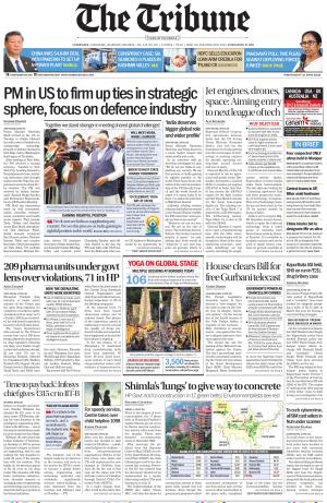 The Tribune e-newspaper in English by Tribune India