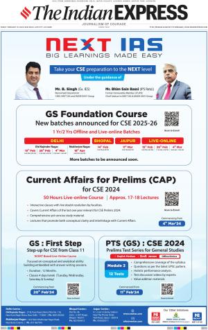 Indian Express Delhi, Fri, 16 Feb 24