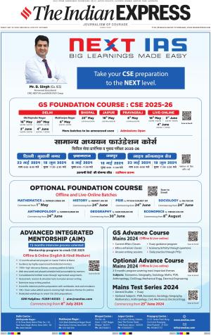 Indian Express Delhi, Fri, 10 May 24