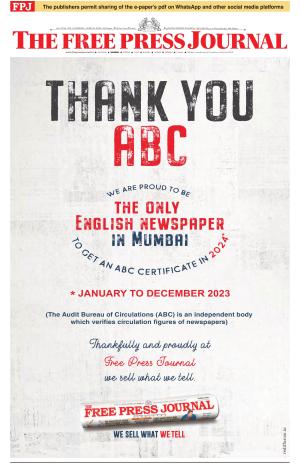 Free Press Journal Free Press - Mumbai Epaper Edition, Thu, 20 Jun 24