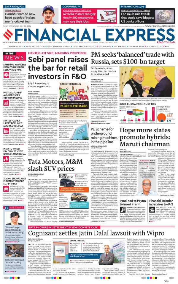 Financial Express Epaper: English E-paper, Today's Business Newspaper ...
