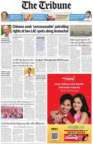 Tribune India The Tribune, Sat, 28 Sep 24