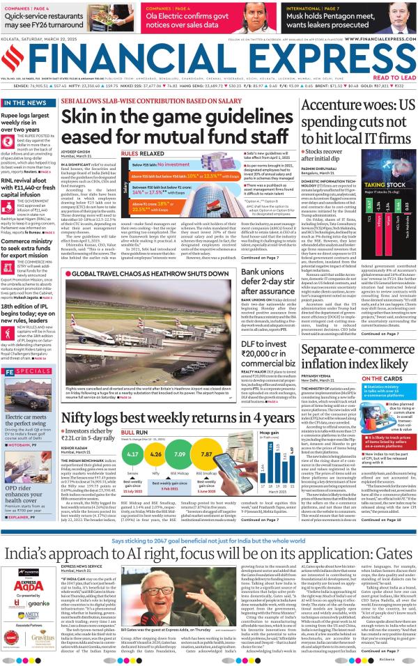 Financial Express Epaper: English E-paper, Today's Business Newspaper ...