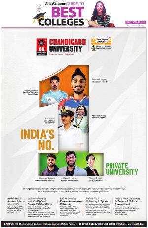 The Guide To Best Colleges 2025 e-magazine in English by Tribune India